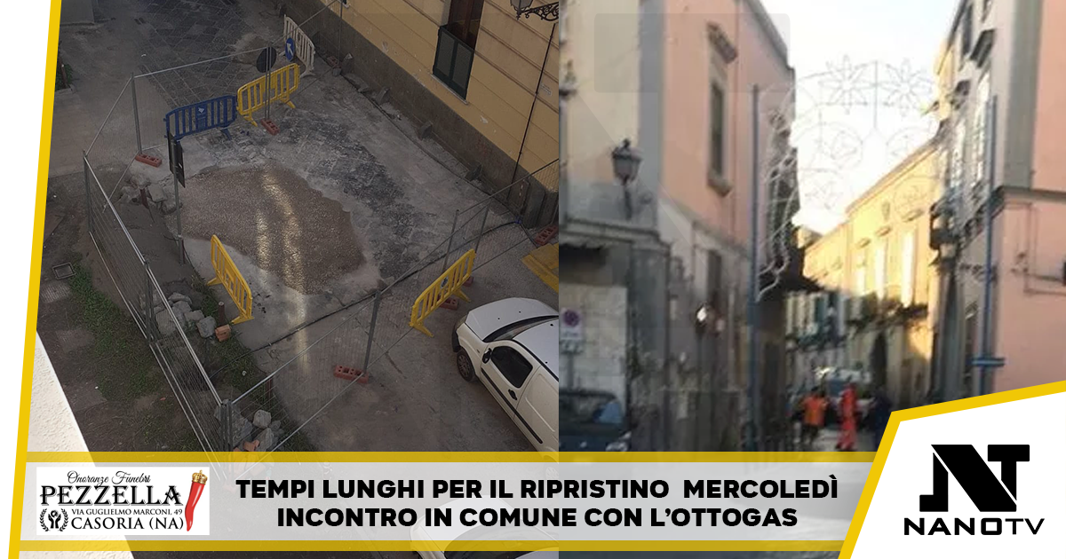 Casoria. Tempi lunghi per la riapertura della strada di collegamento ...