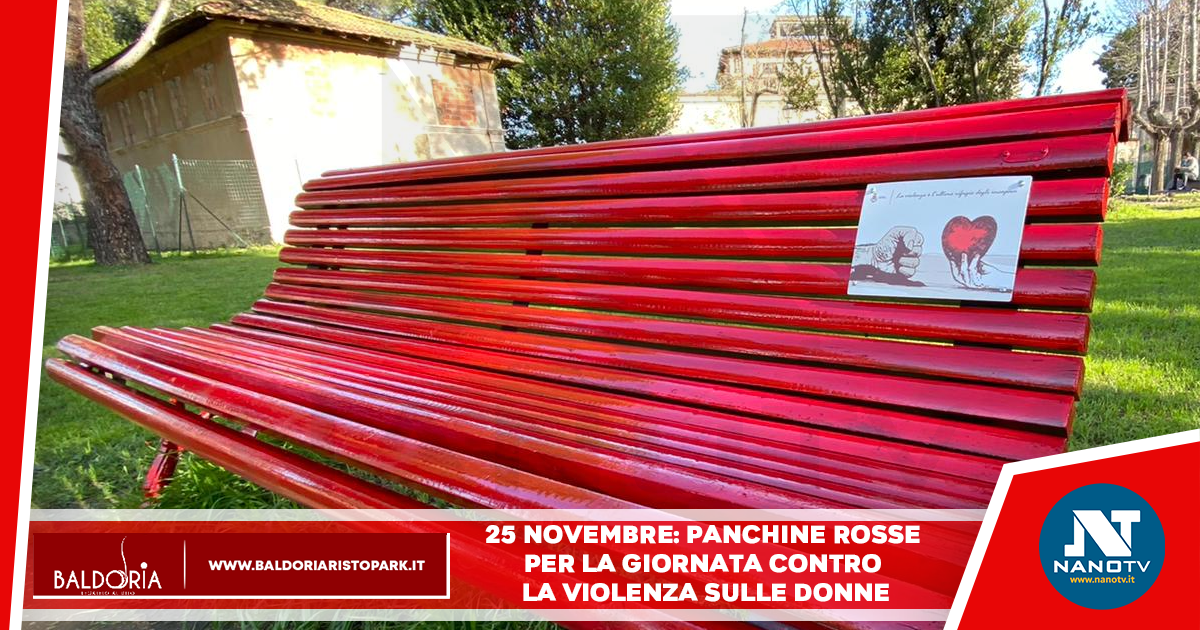 25 novembre: panchine rosse per la giornata contro la violenza sulle ...